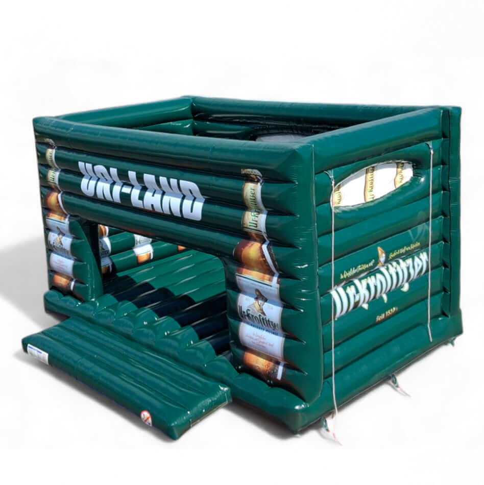 Hüpfburg Bierkasten, Bierkasten für Erwachsene – Markenpromotion